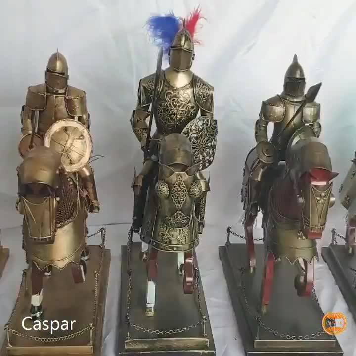 Metal Crafts European Medieval Armor Knight Model Decorations Iron ...