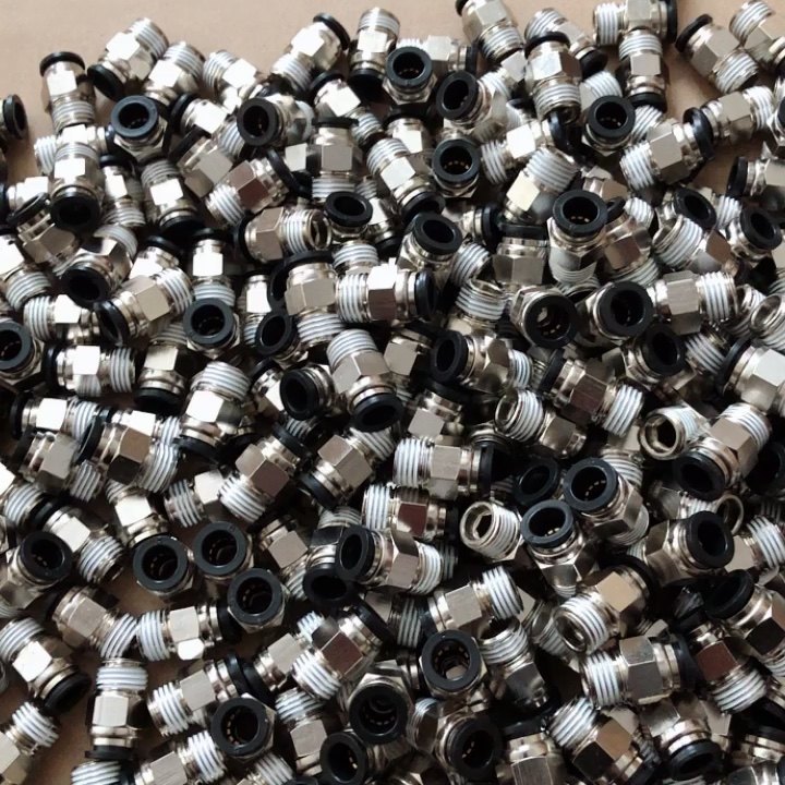 Pc Pneumatic Male Staight Thread Air Pipe Connector Quick Coupling ...