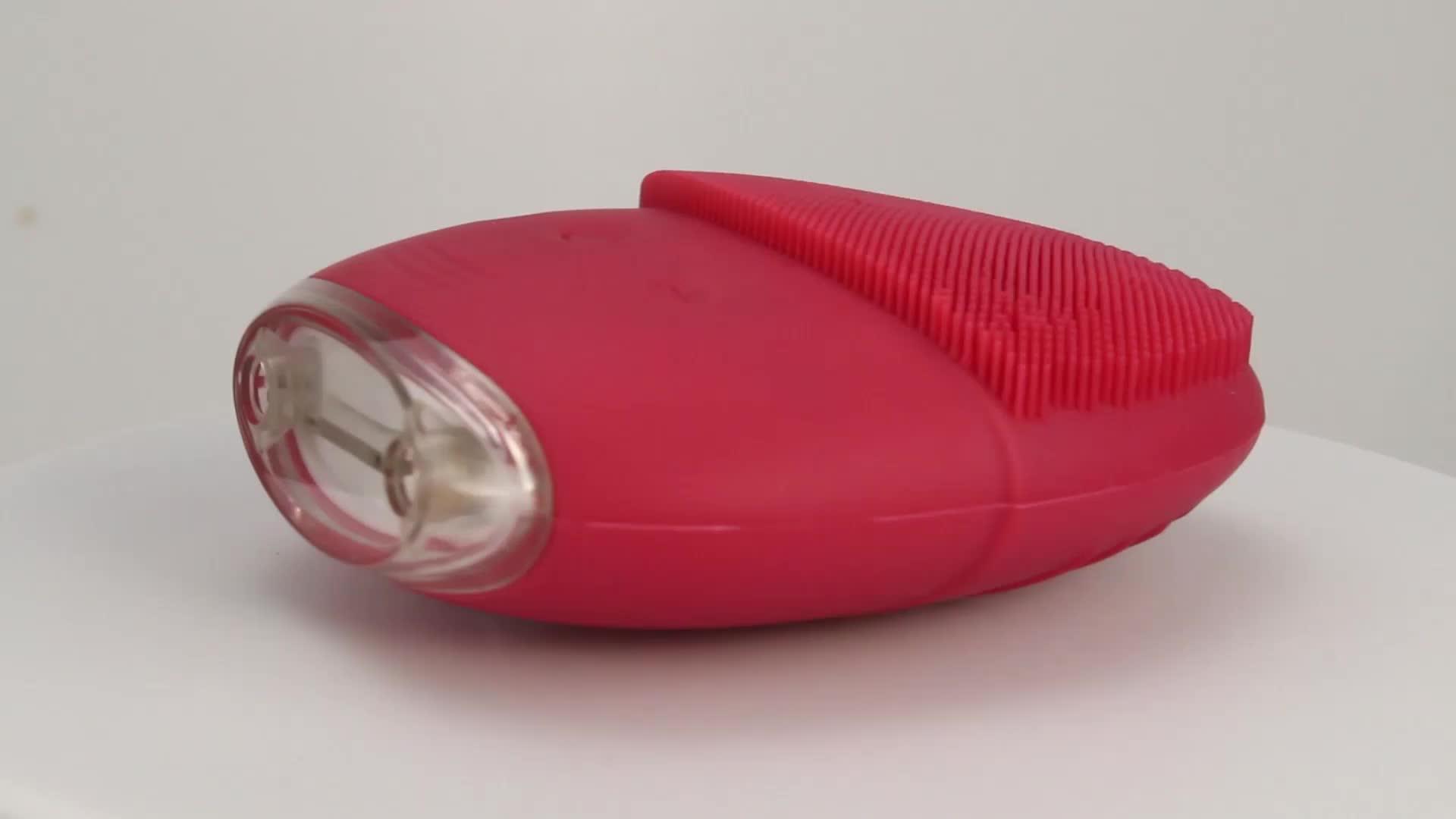 Face Skin Cleansing Brush Machine Mini Rechargeable Sonic Electric ...