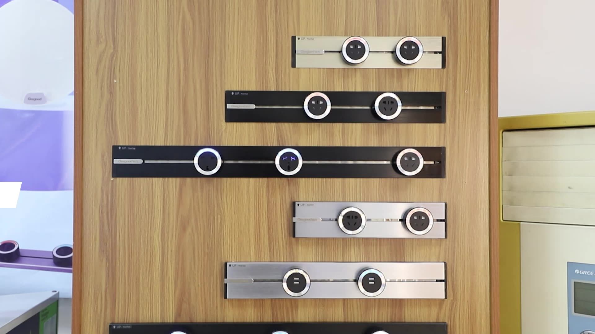 Universal Multi Smart Office Desk Power Track System Electric Socket ...