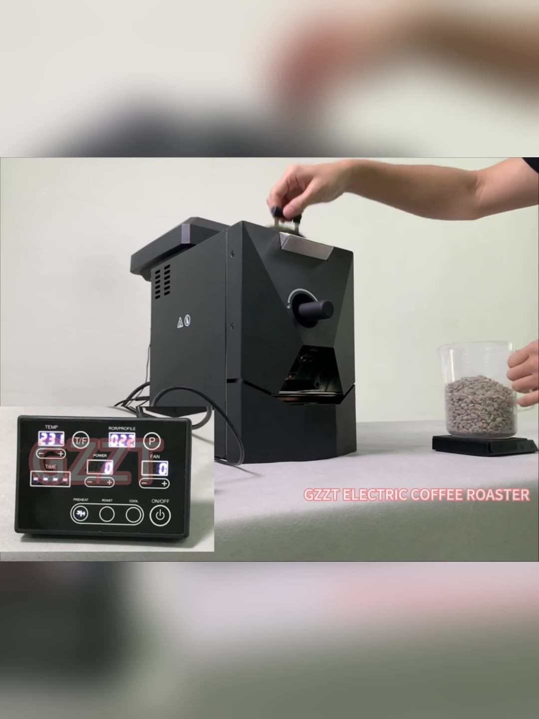 Small Coffee Roasting Machine 0.5kg Home Coffee Bean Roaster 1000w ...