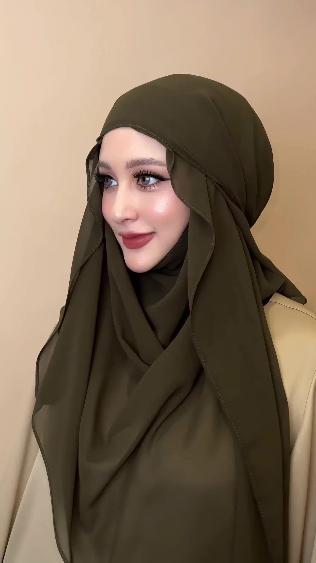 156 Colors Low Moq Chiffon Hijab Custom Logo Premium Good Quality Dubai ...