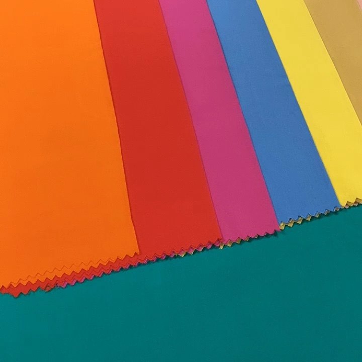 Plain Spun Tela Rayon Challis Fabric Woven Viscose Rayon Solid Dyed ...