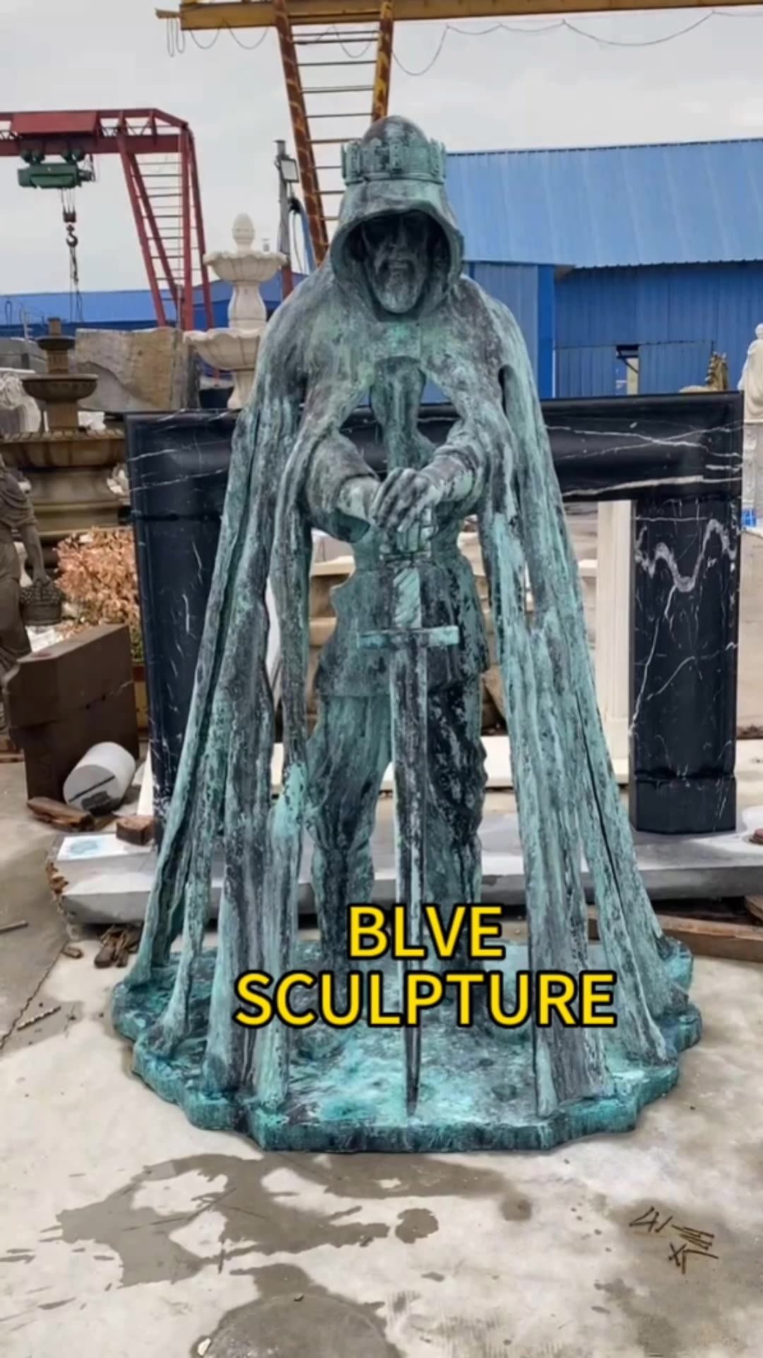 Outdoor Decoration Casting Life Size Famous Knights Bronze King Arthur ...