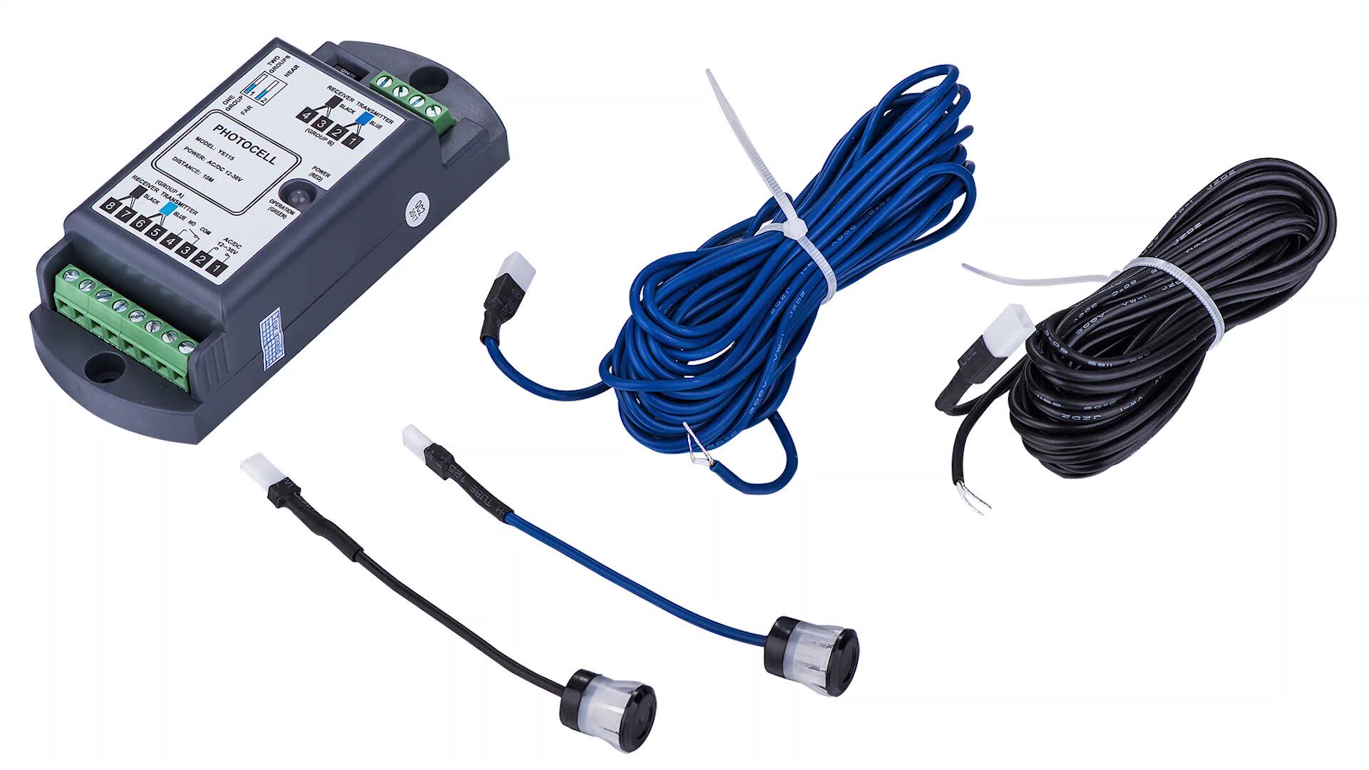 Triple Type Photocell Safety Beam Infrared Radar Sensor For Automatic ...