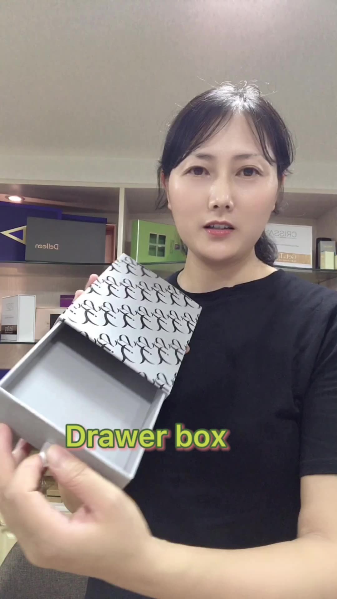 Custom Matt Paper Cardboard Slide Drawer Jewelry Gift Packaging Box - Buy Drawer Cardboard Box ...