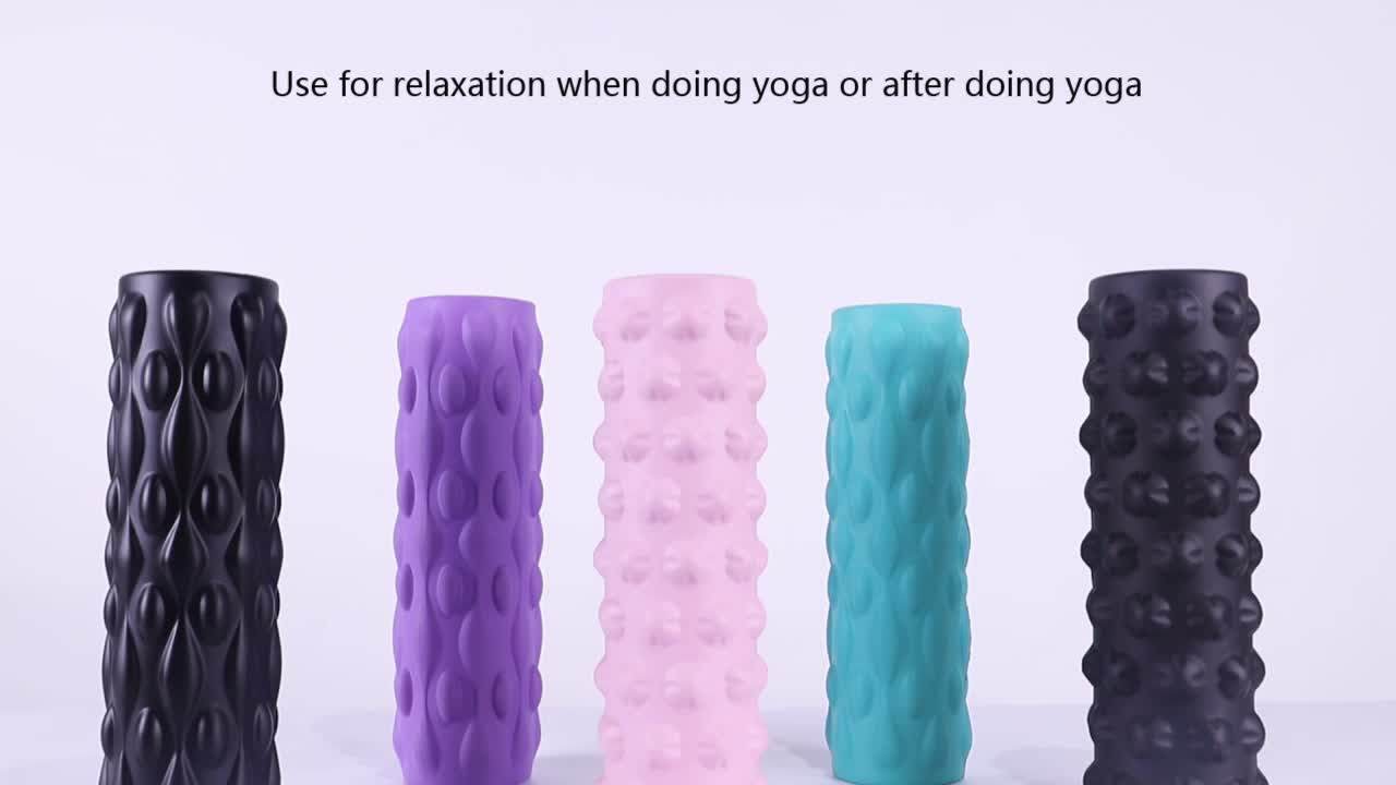 Fitness Hollow Yoga Foam Roller / Deep Tissue Massage Roller/ Muscles ...