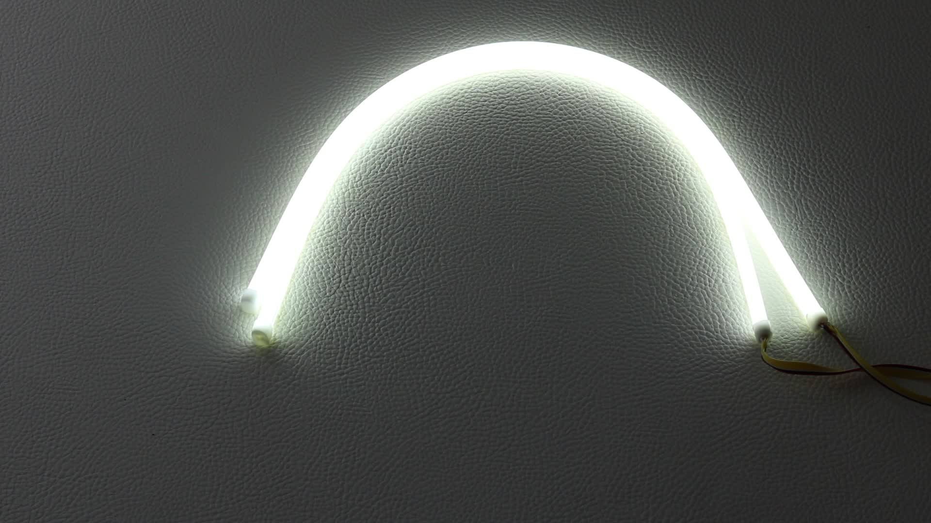 24 Inches Dual Color White-amber Led Strip Tube,Car Flexible Daytime ...