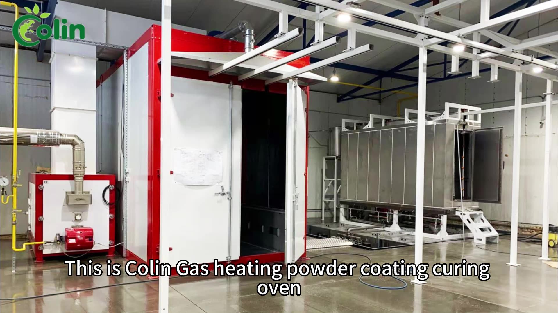 Large Industrial Electrostatic Gas Powder Coating Painting Curing Oven ...
