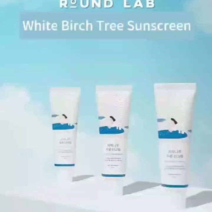 Private Label RoundLab Birch Juice Sunscreen Cream for Outdoor Exercise ...