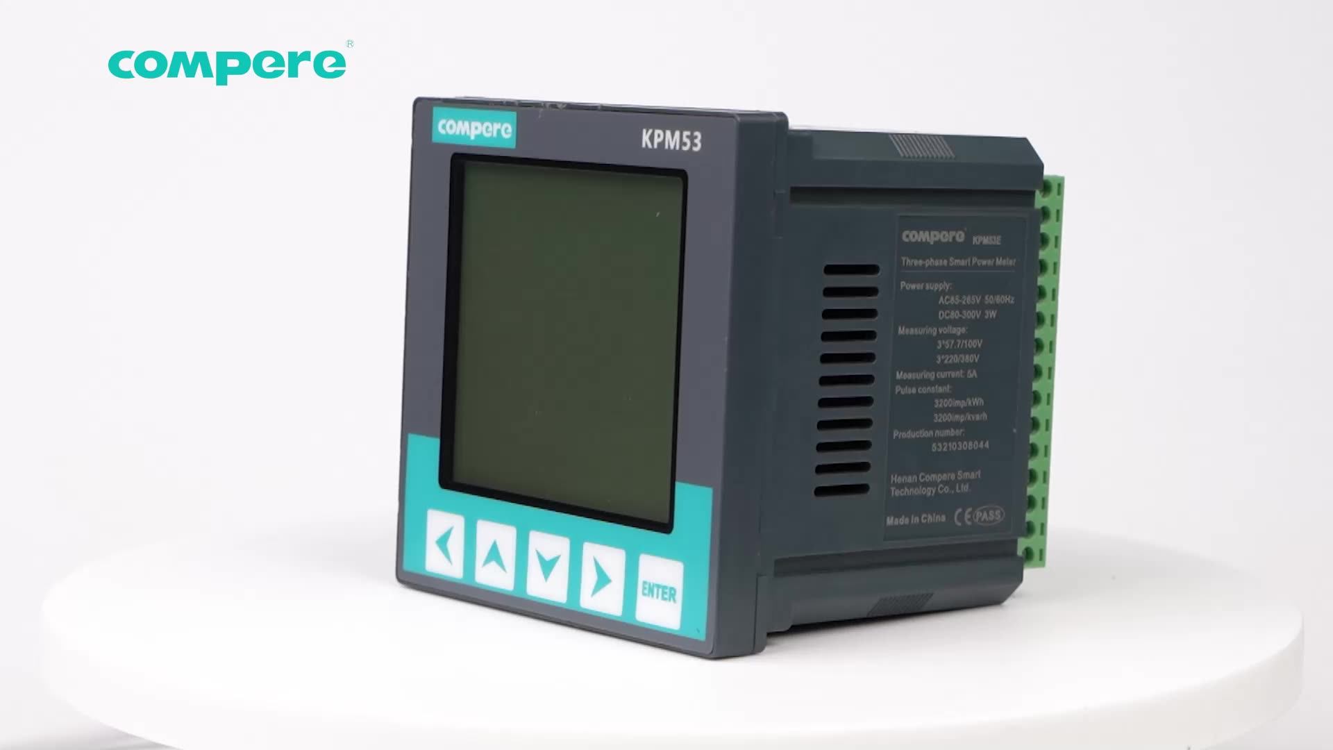 Three Phase Multifunction Digital Panel Analyzer Power Consumption ...