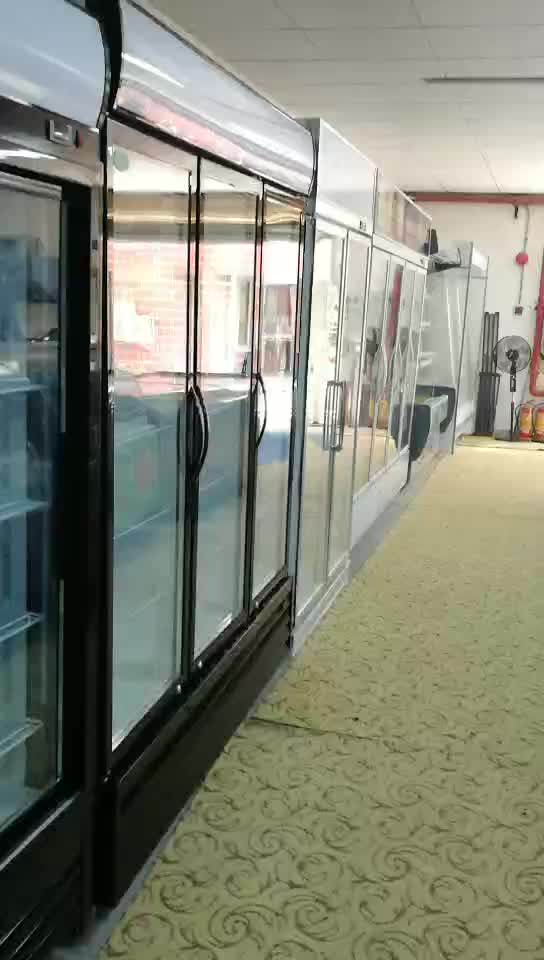 Factory Two Doors Display Fridge Commercial Retail Refrigerator - Buy ...