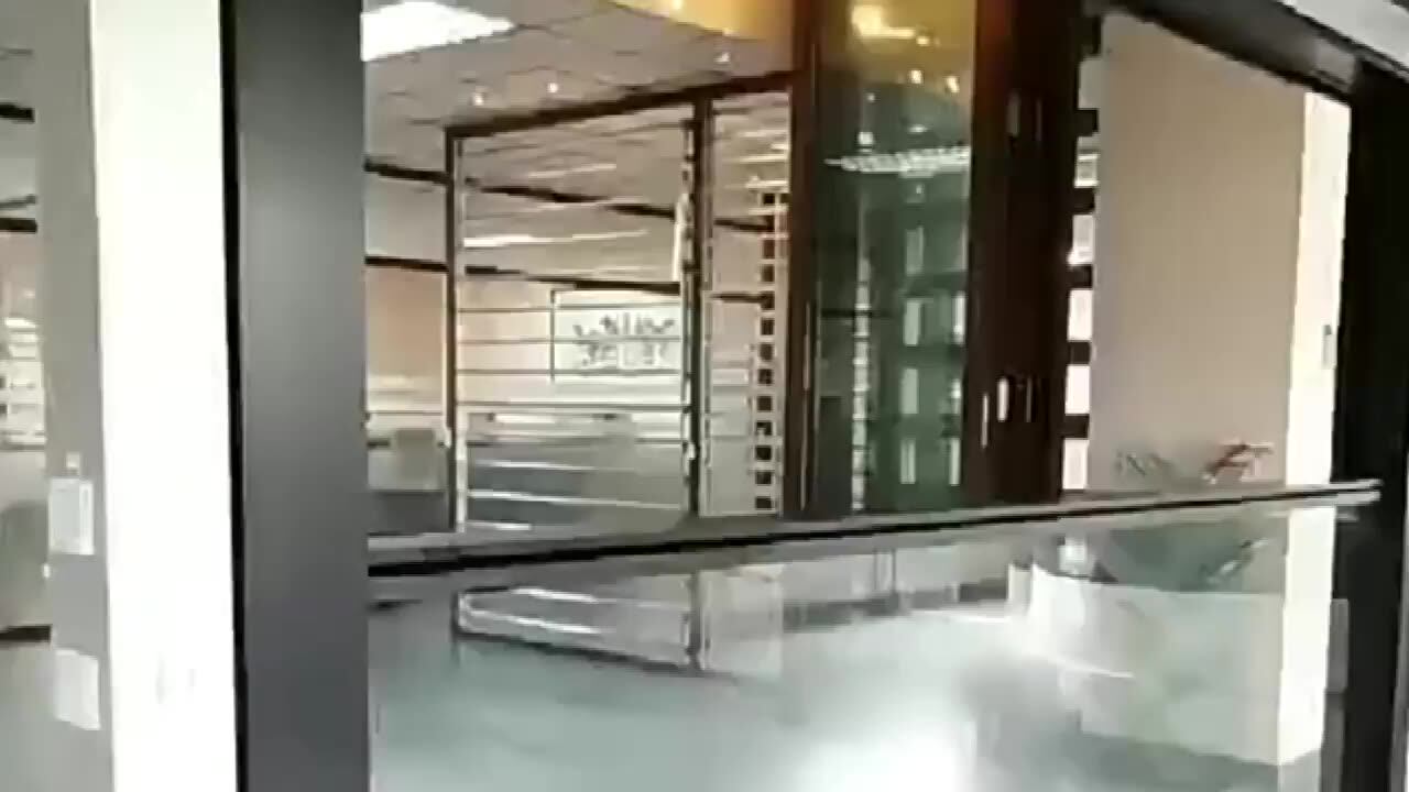 Retractable Sash Panorama Window Electric Motorized Aluminium Vertical ...