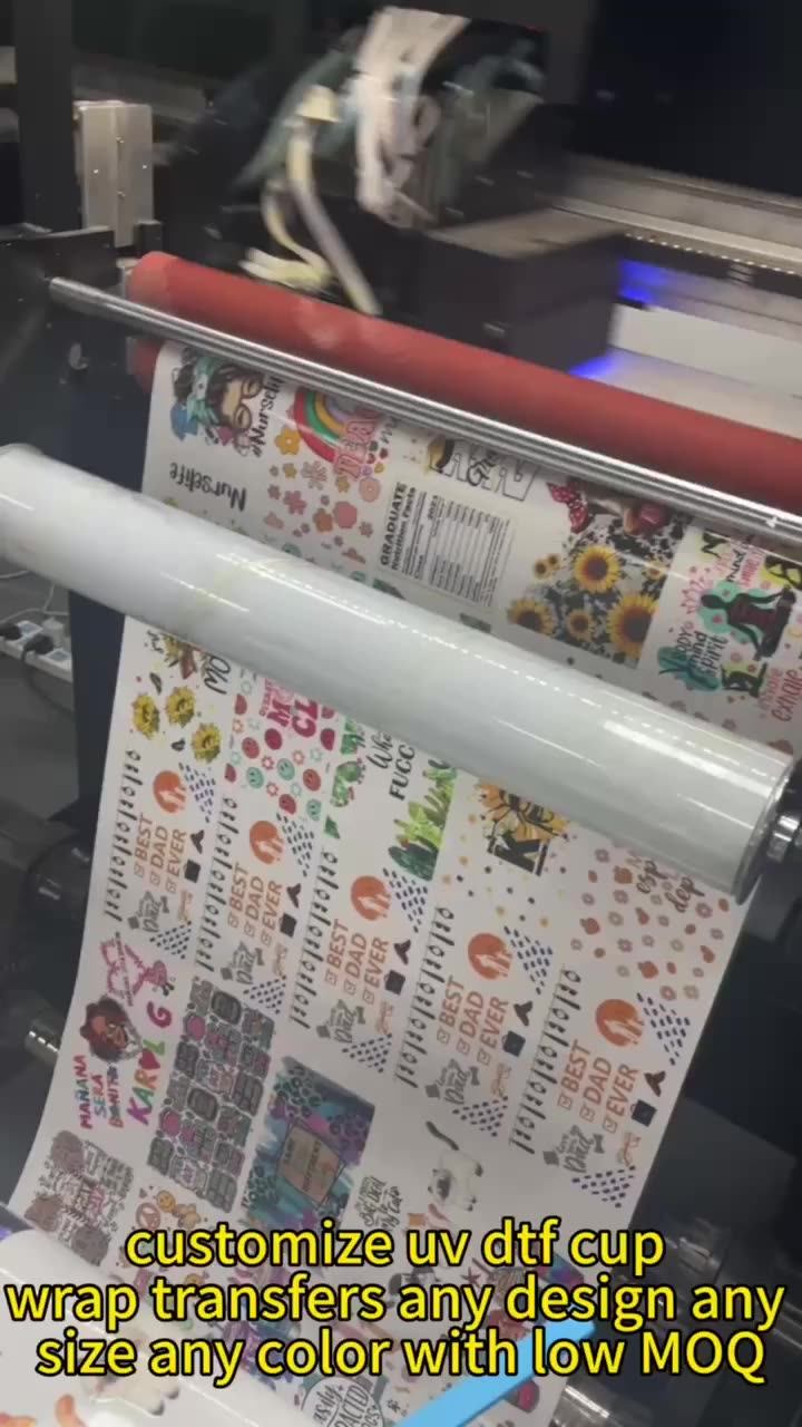 Assorted Uv Dtf Printer Cup Wrap Transfers Uv Dtf Cup Wrap Transfers ...