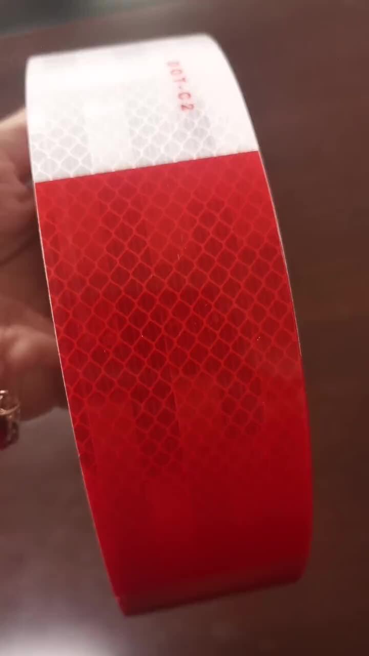 10m Reflective Safety Tape Dot-c2 High Intensity Adhesive Yellow Black ...