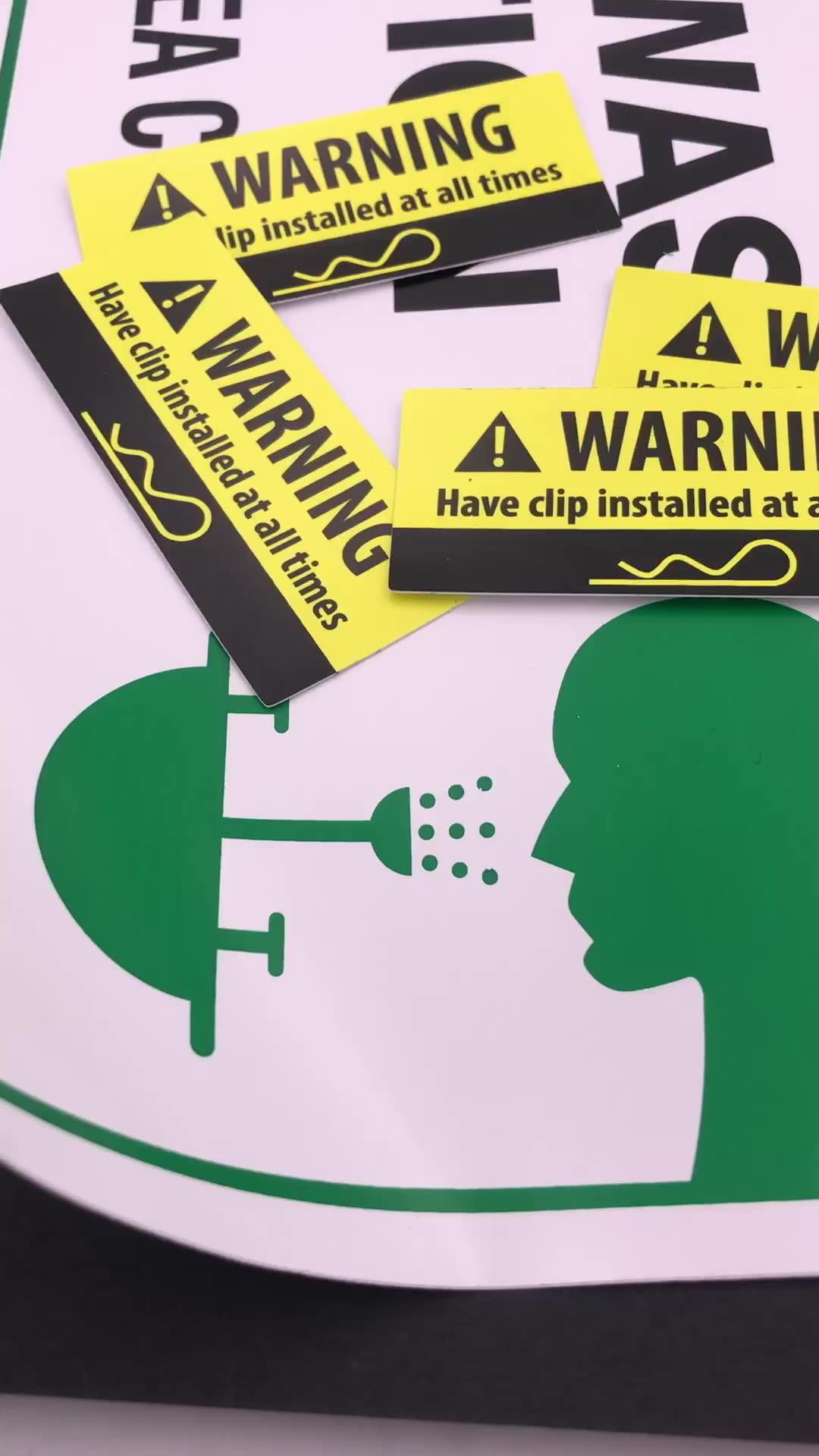 Custom Video Surveillance Logo Sticker Self Adhesive Sticker Paper ...