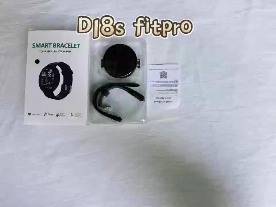 D18 Smart Watch With Heart Rate Monitor Tft Round Montre Inteligente ...