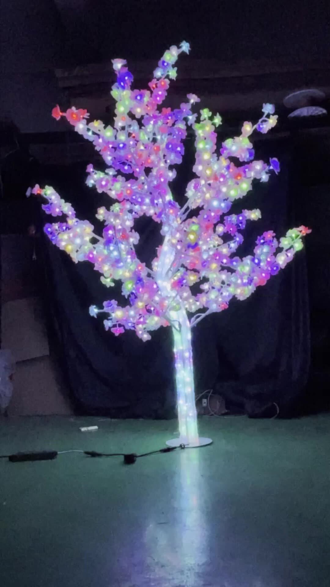 Customized Outdoor Decoration Led Cherry Blossom Trees Artificial ...