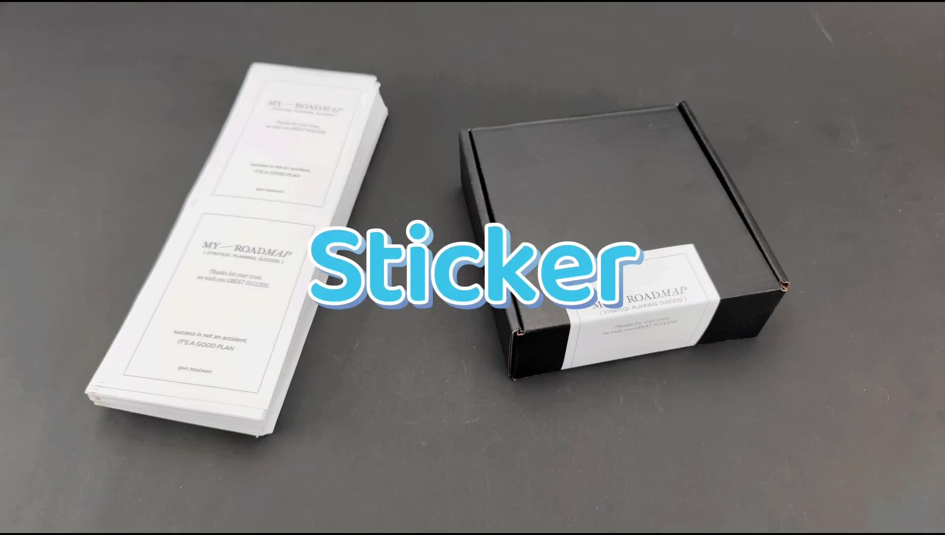 Custom Private Shipping Box Packaging Labels Waterproof Seal Matte ...