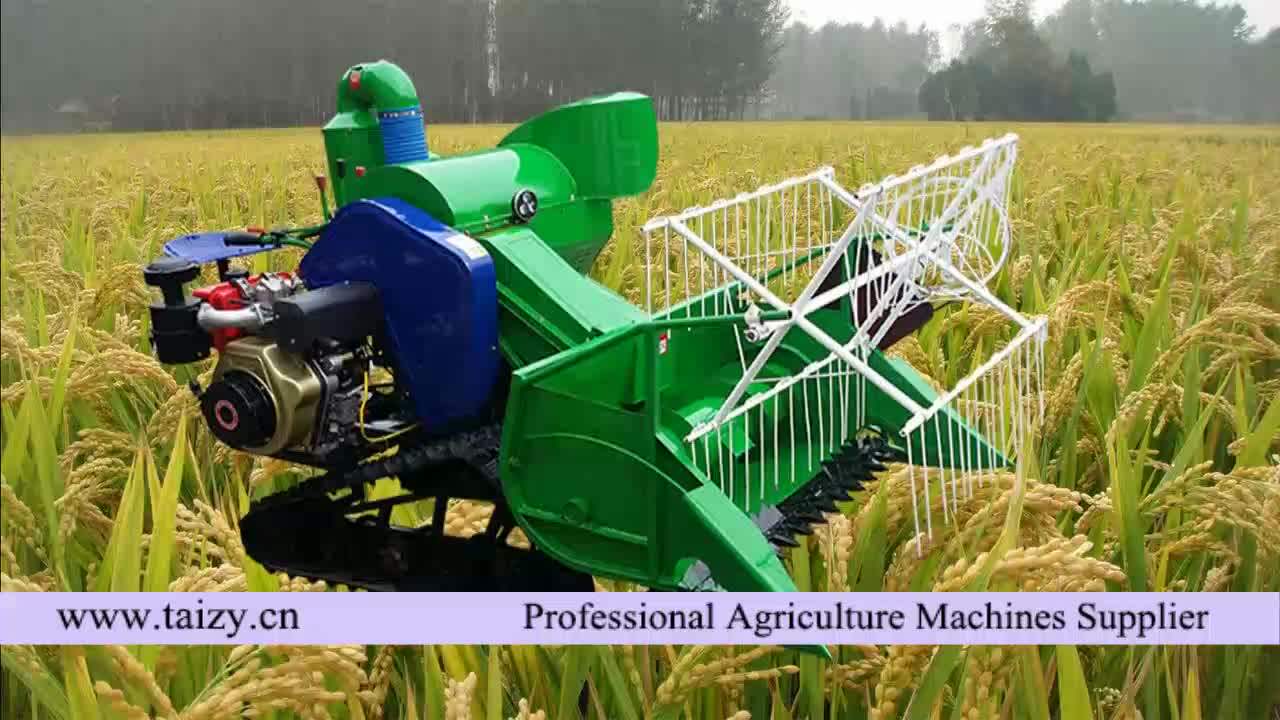 Combine Harvester Wheat Cutting Machine Paddy Harvester With Thresher ...
