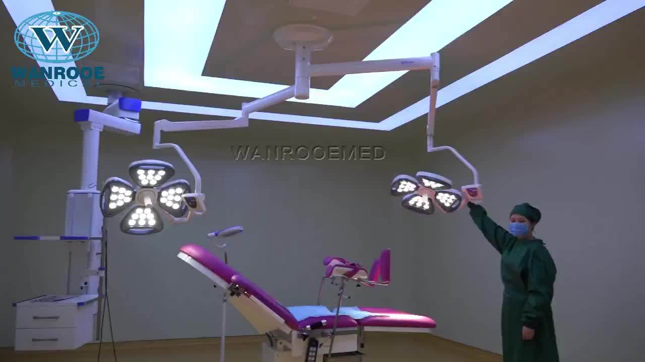 Hospital Portable Double Head Led Surgical Ceiling Operating Room Light ...