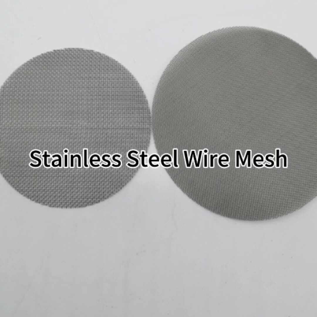 304 Stainless Steel Wire Mesh Cut Circles / Round Screen Filter Mesh ...