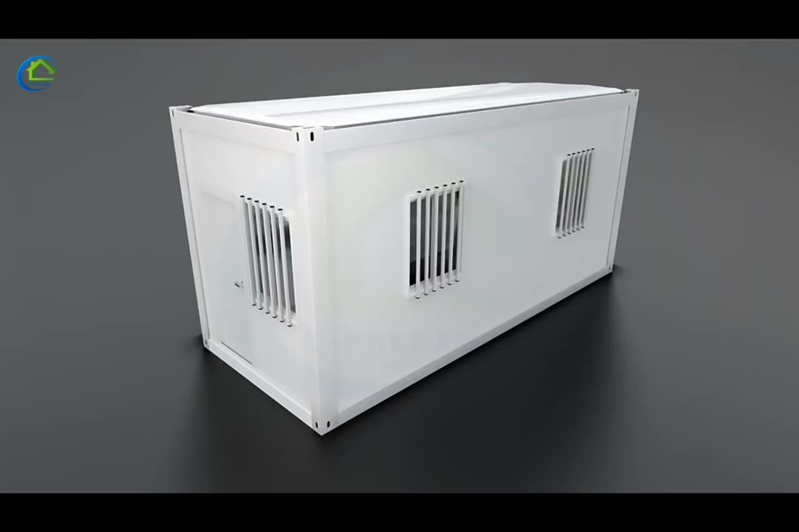 Fast Build Prefab House 20ft 40ft Modular Flat Pack Container House ...