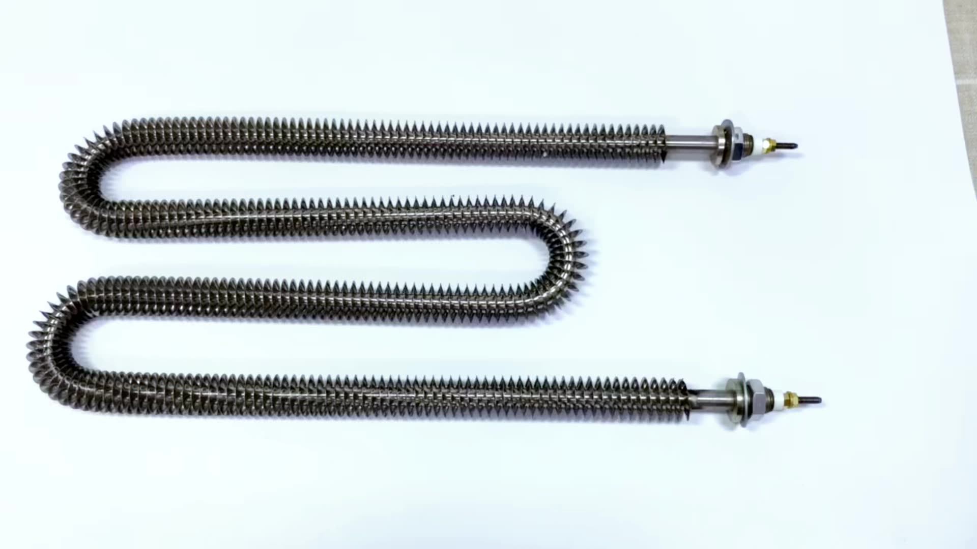 380v Sus304 Finned Air Tubular Heater Electric Heating Element For ...