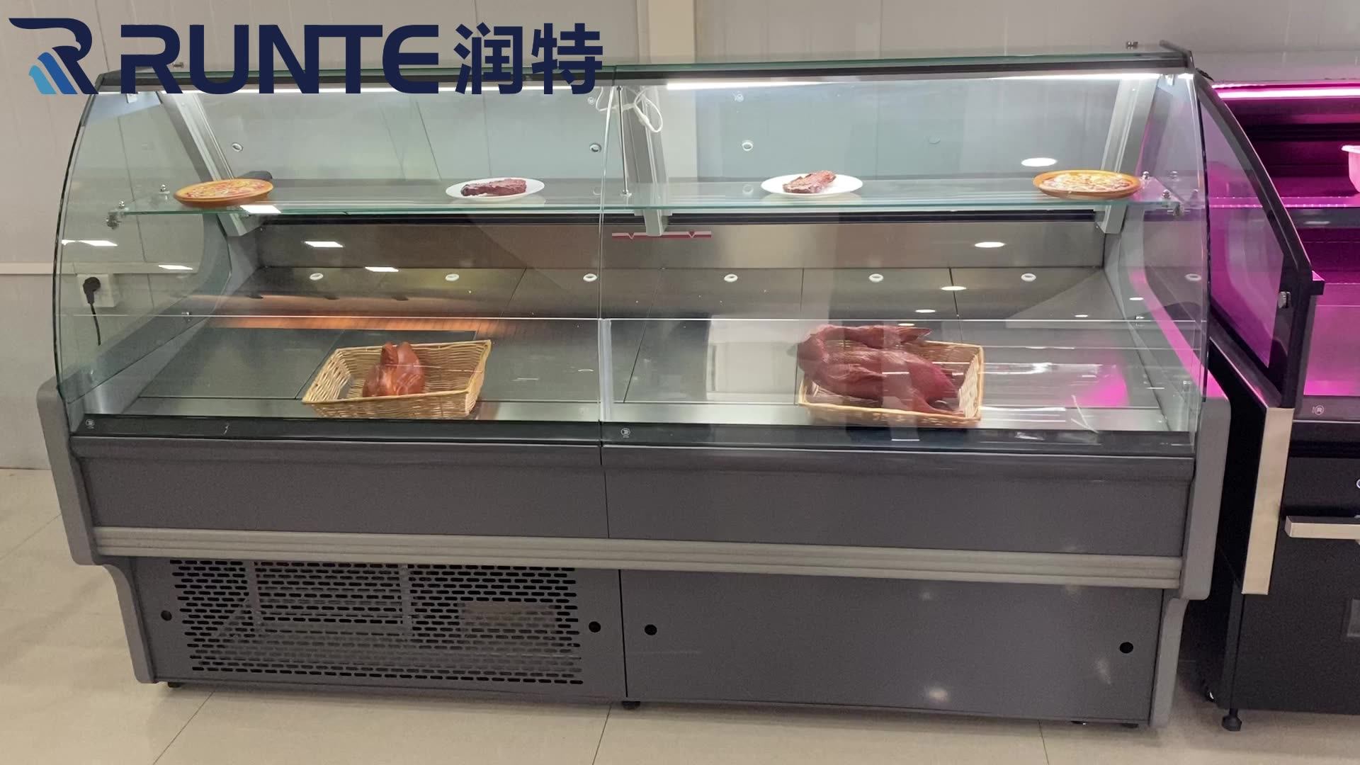 Supermarket Deli Food Chiller Refrigerators Equipment Butcher Meat For ...