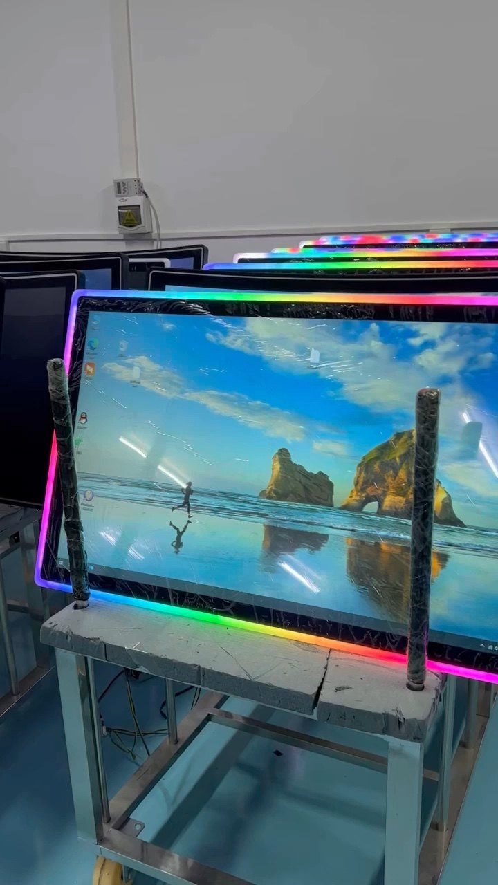 21.5/32/43/55 Inch Kiosk Touch Screen Capacitive Vertical Monitor With ...