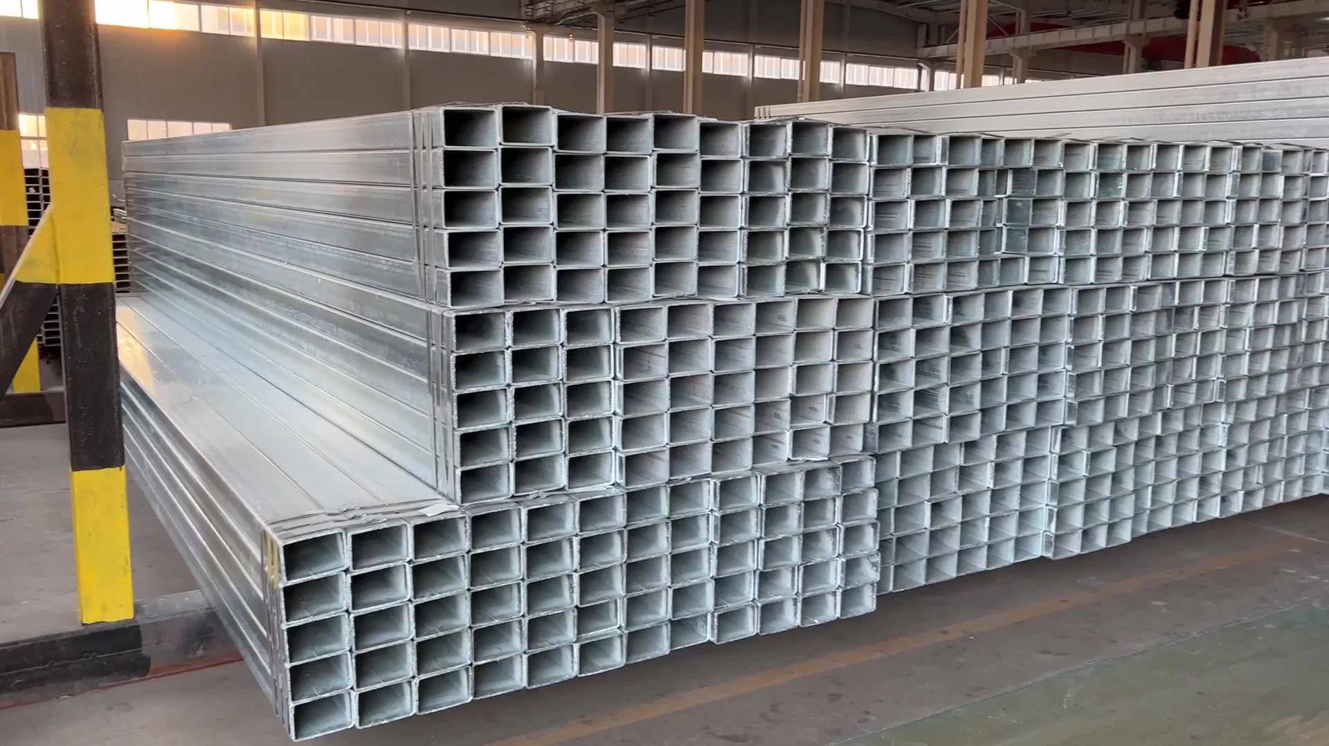 Galvanized Rectangle Tube Astm A500 Square Rectangle Steel Tube Carbon ...
