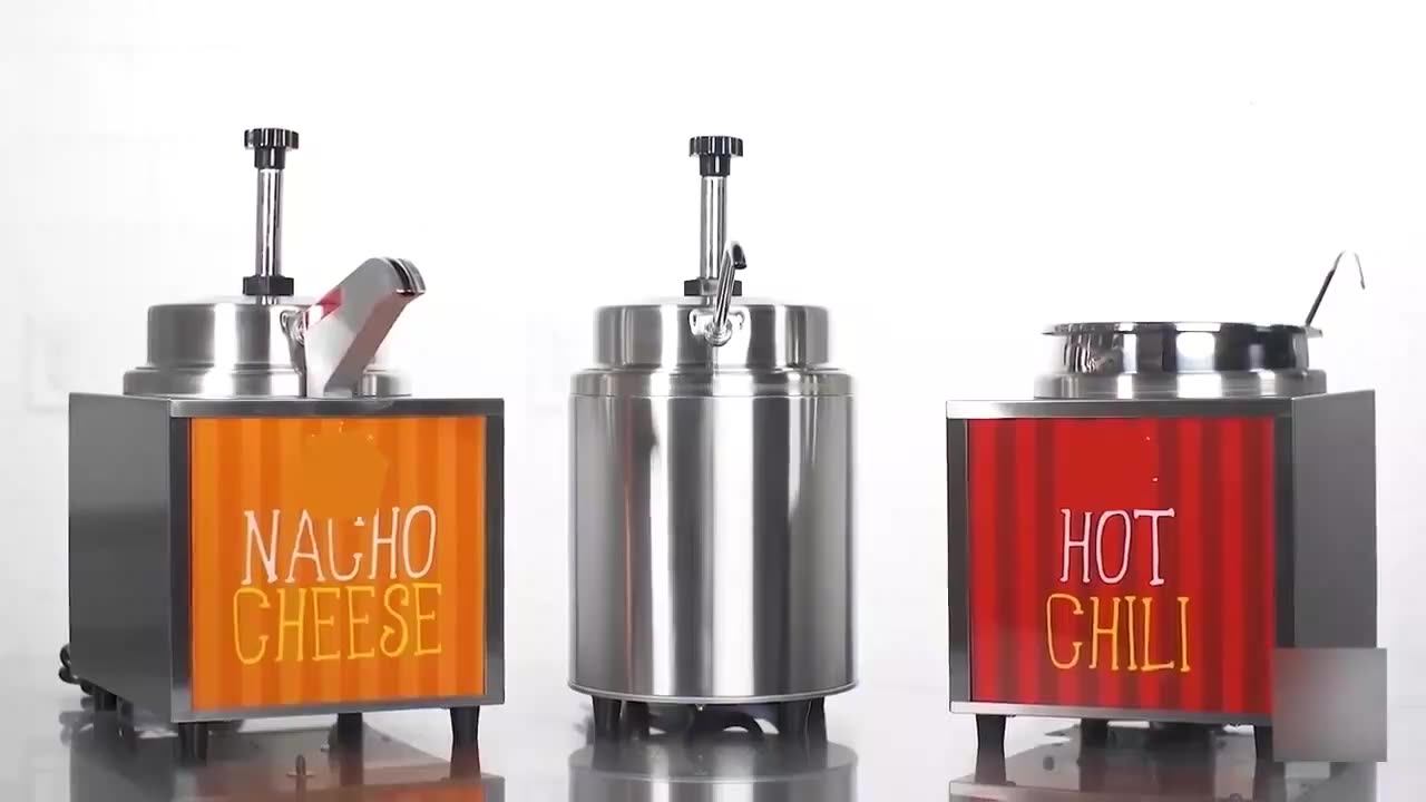 Single Barrel Hot Nachos Cheese Warmer With Pump Electric Stainless ...