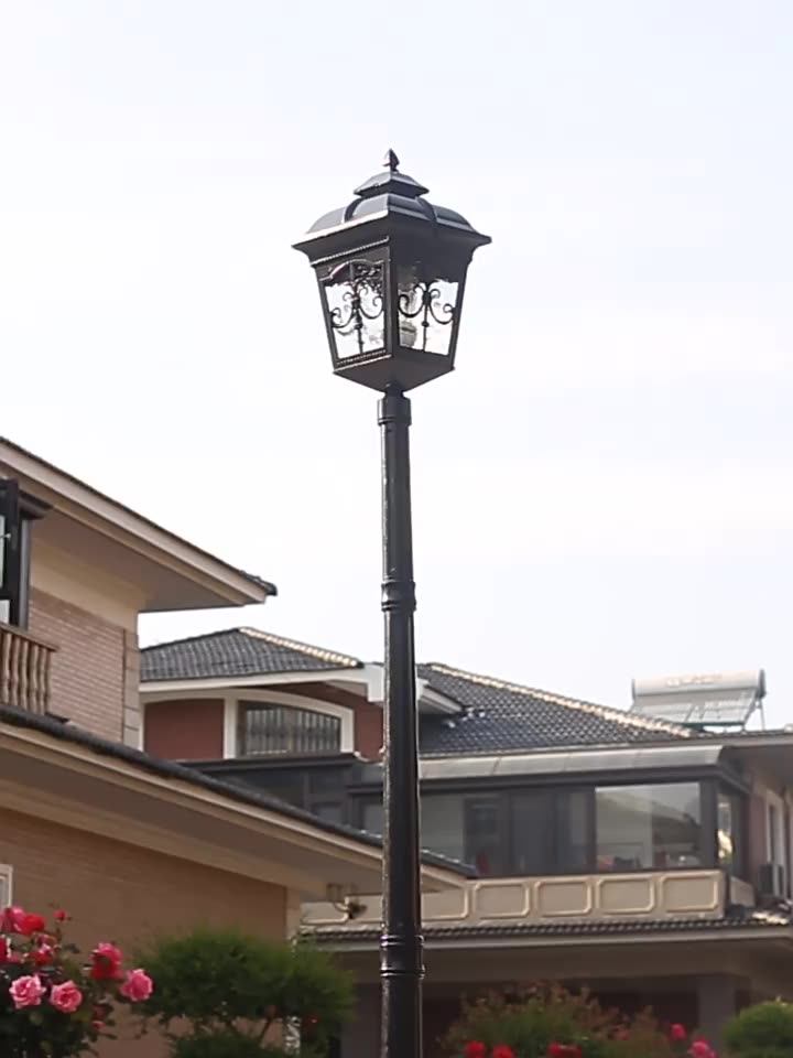 Classic European Led Post Top Lamp Vintage Antique Waterproof Street ...