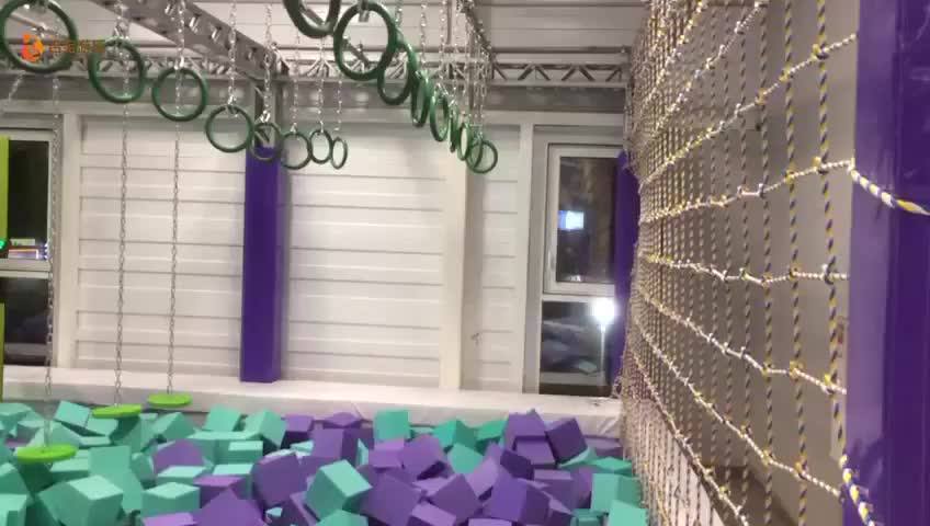 New Design Simple Ninja Warrior Obstacles With Pool,Kids Ninja Warrior ...