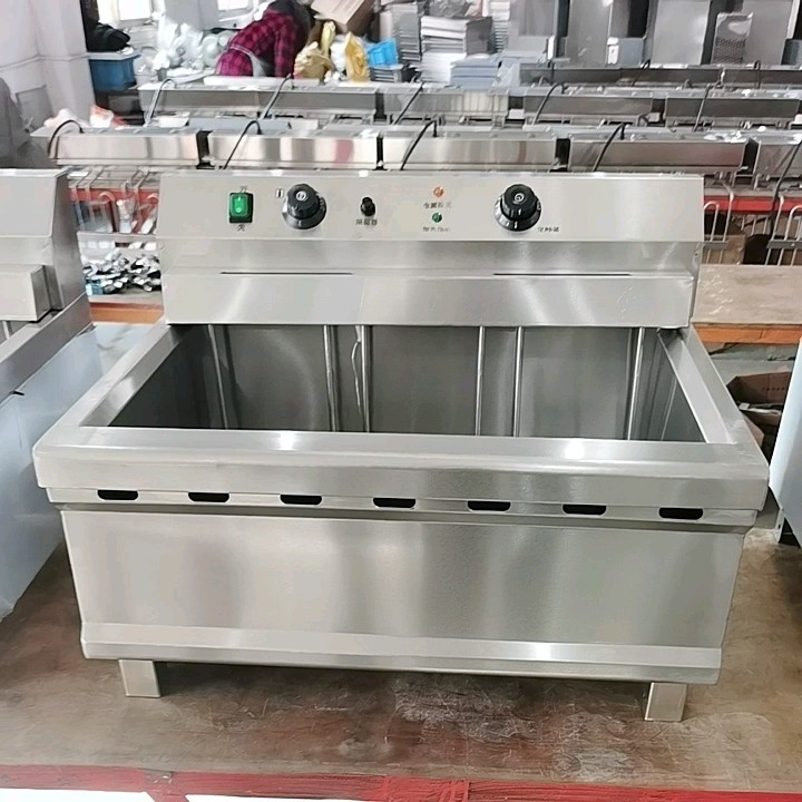 52l Single Tank Free Standing Chicken Fryer Machine Gas Griddle ...