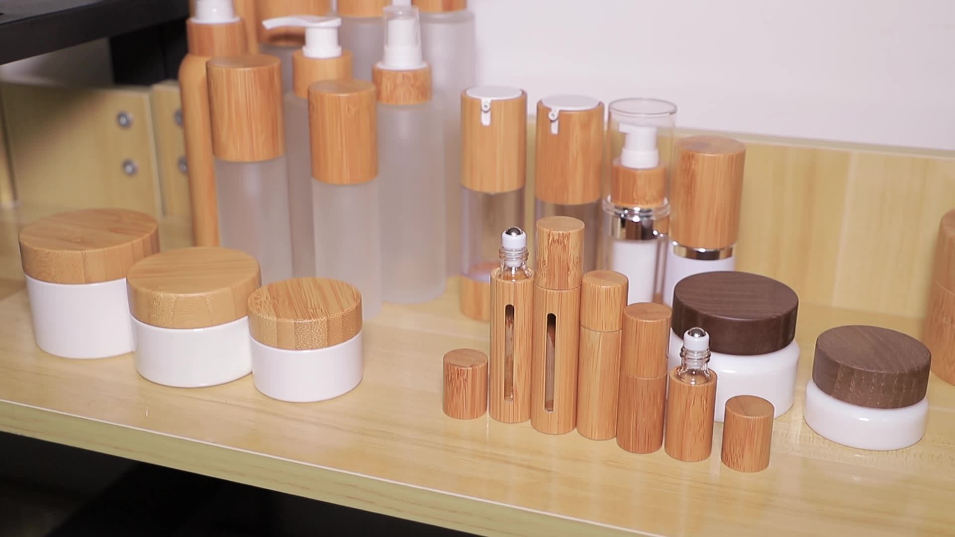 Plastic Inner Lotion Container Bamboo Face Cream Jar For Cosmetic - Buy ...