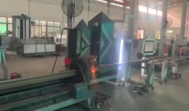 12m Cnc H Beam Plasma Gas Coping Beveling Cutting Machine For Angle ...