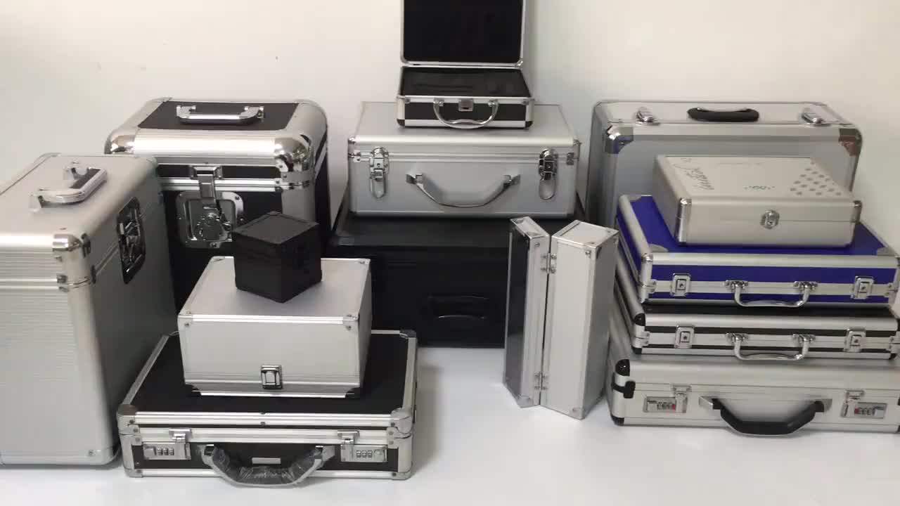 Slim Black Aluminum Multiple Laptop Travel Case Attache Briefcase - Buy ...