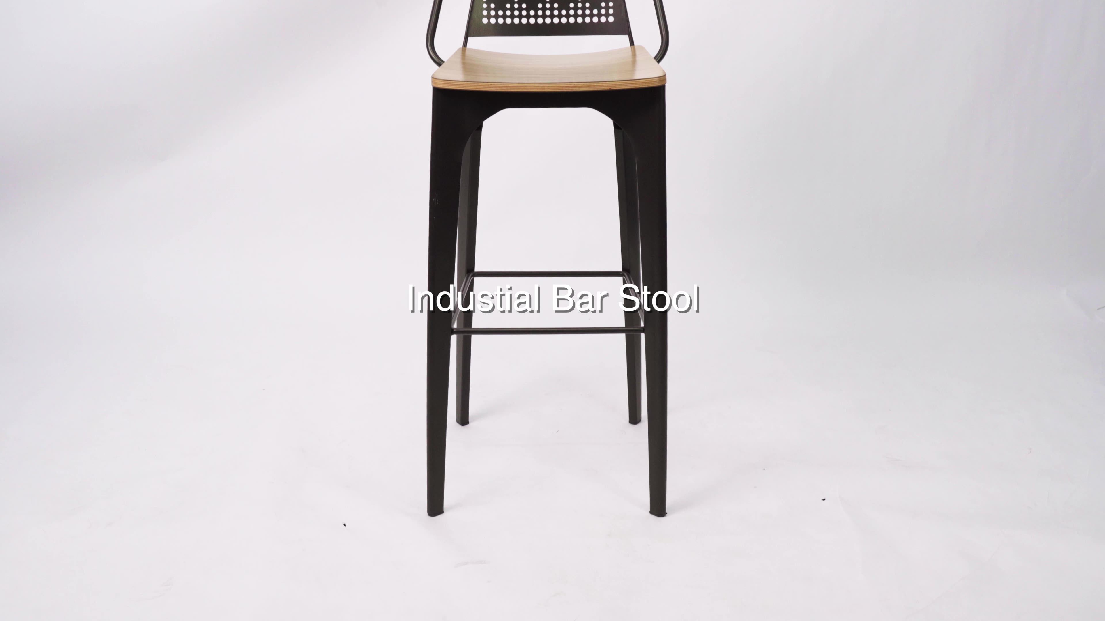 New Design Bar Furniture Industrial Style Kichen Restaurant Ladder Back ...