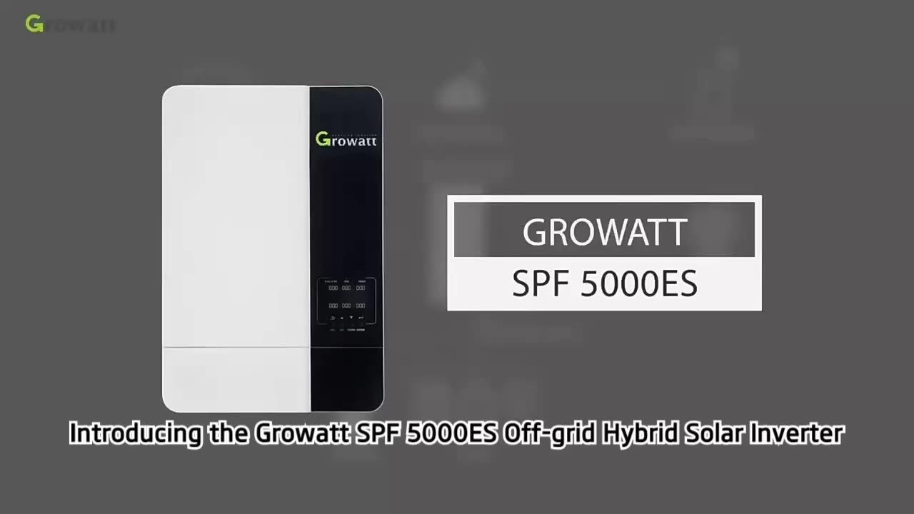 Growatt Off Grid Inverter Spf 5000es Pure Sine Wave Mppt Parallel 20kw 15kw 10kw 5kw Off-grid ...