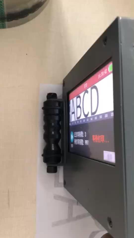 Double Print Head 50mm Big Character For Wood Board Carton Box Handheld ...