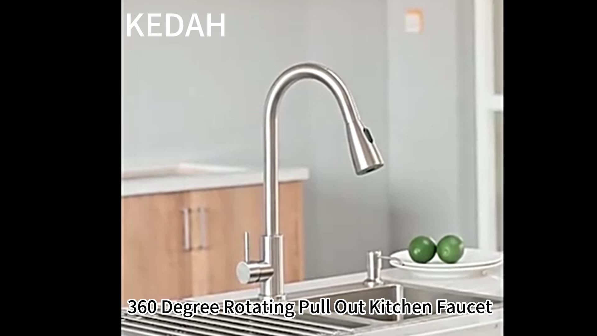 Modern Steel Single Handle 360 Degree Rotating Kitchen Sink Tap Desk ...