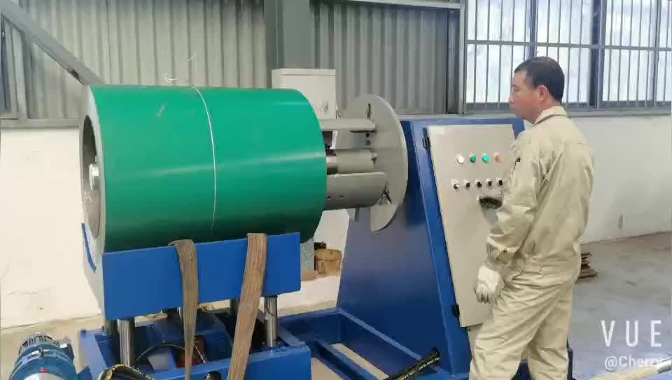 Unwind Shaft Metal Steel Coil Single Mandrel Uncoiler Manual Decoiler ...