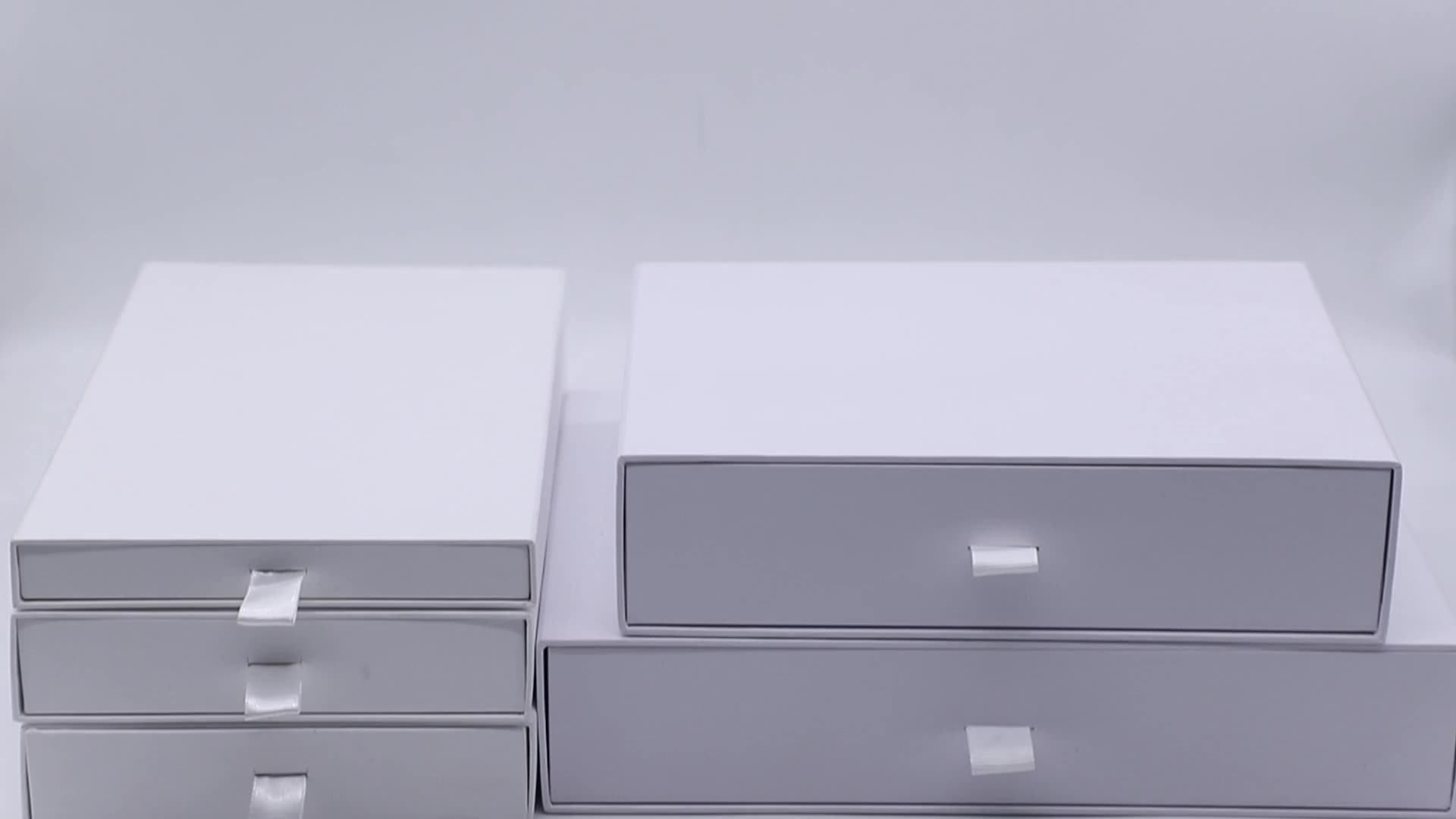 Wholesale Rigid Black Ribbon Handle Sliding Paper Packaging Luxury ...