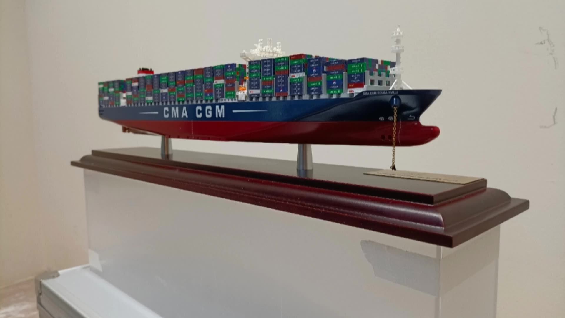 Cma Cargo Ship Model Miniature Shipping Container Scale Model With ...