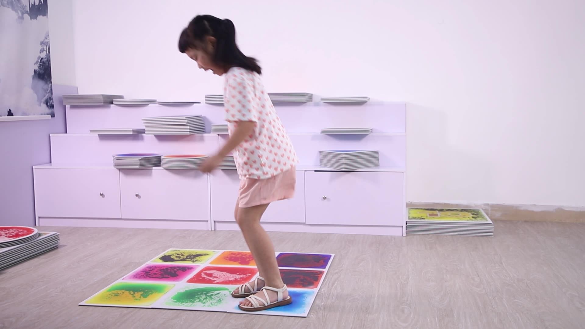 R5 Oem Montessori Toys Round Corner 3d Lava Jelly Kids Room Play Mat ...