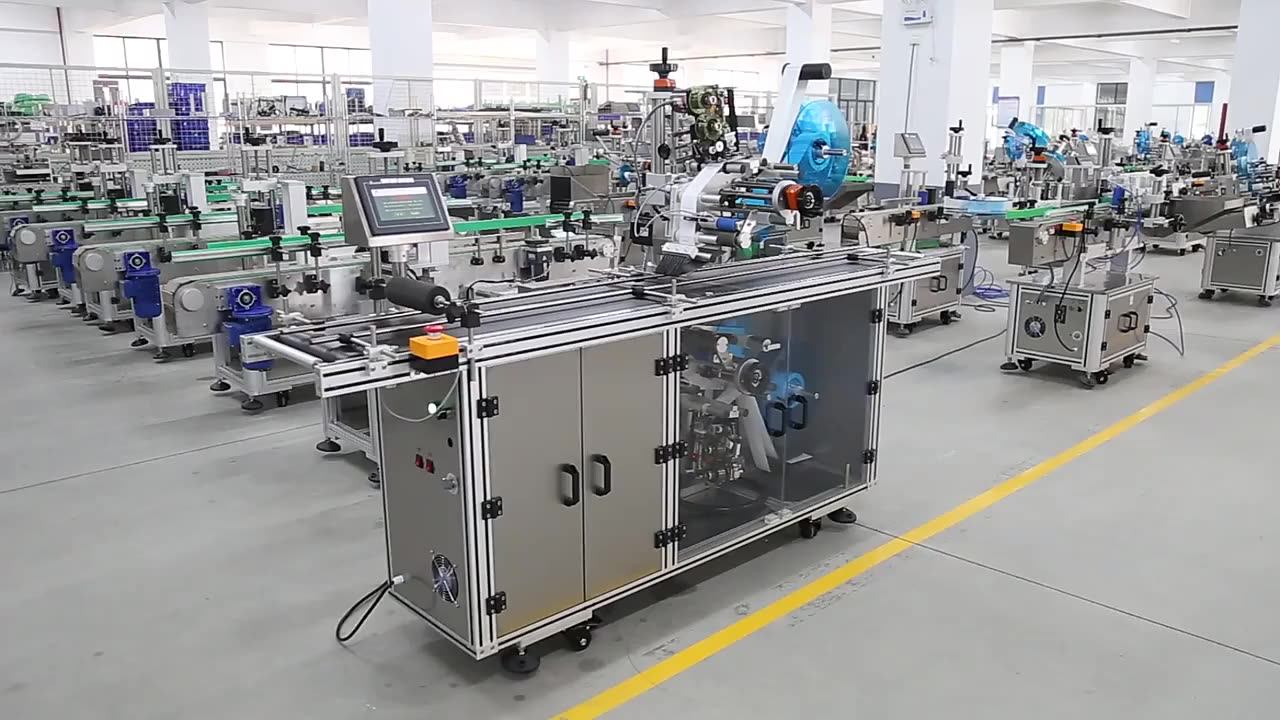 Automatic Bag Carton Box Top And Bottom Side Label Applicator Labeling ...
