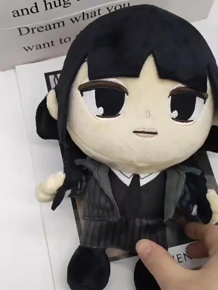 New Wednesday Addams Doll Cartoon Soft Cartoon Figure Anime Cosplay ...