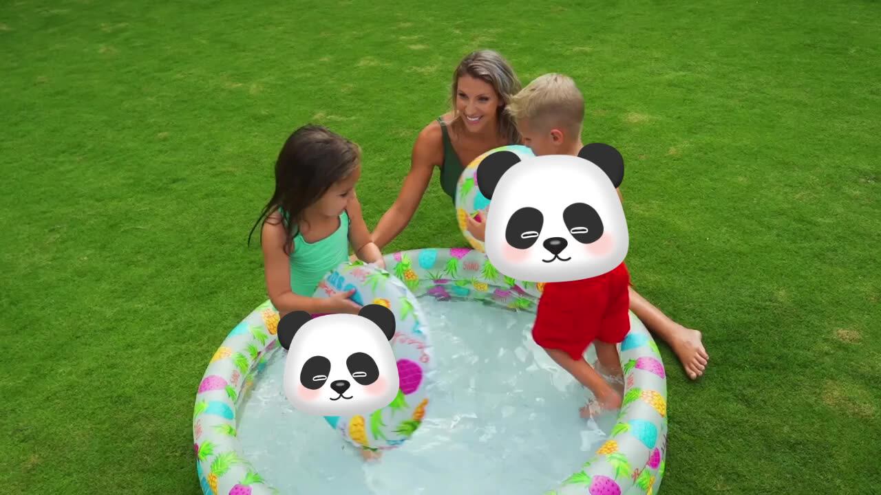Intex 59260 Transparent Tubes 3 Colors Diameter 76cm Kids Or Adult Swim ...