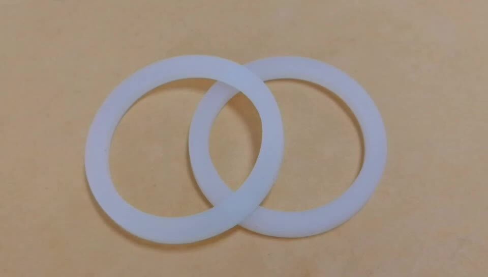 High Heat Resistant Food Grade White Round Thin Silicon Rubber Washer ...